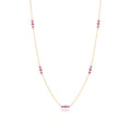 Triplets Necklace in Pink Sapphires – Gump's