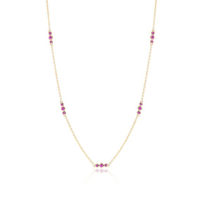 Triplets Necklace in Pink Sapphires – Gump's
