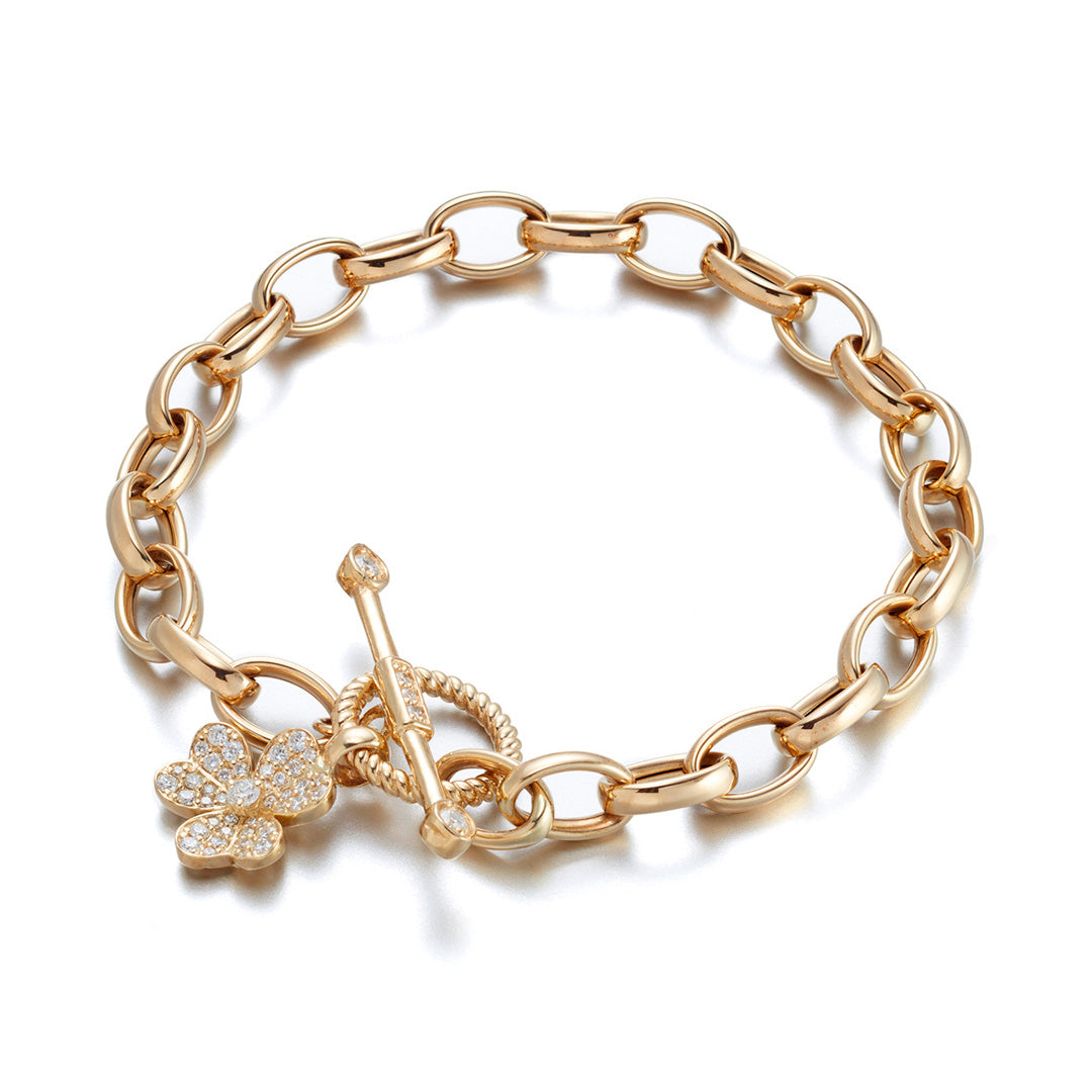 Diamond Clover Toggle Bracelet – Gump's